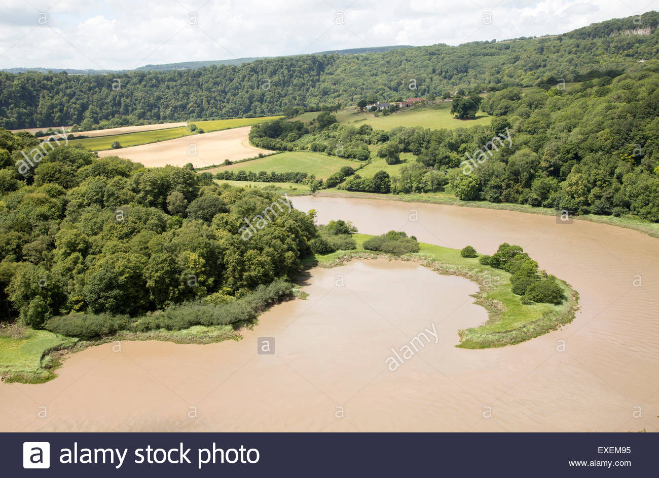 Incised meander and river spit River Wye – Geographyphotos Blog