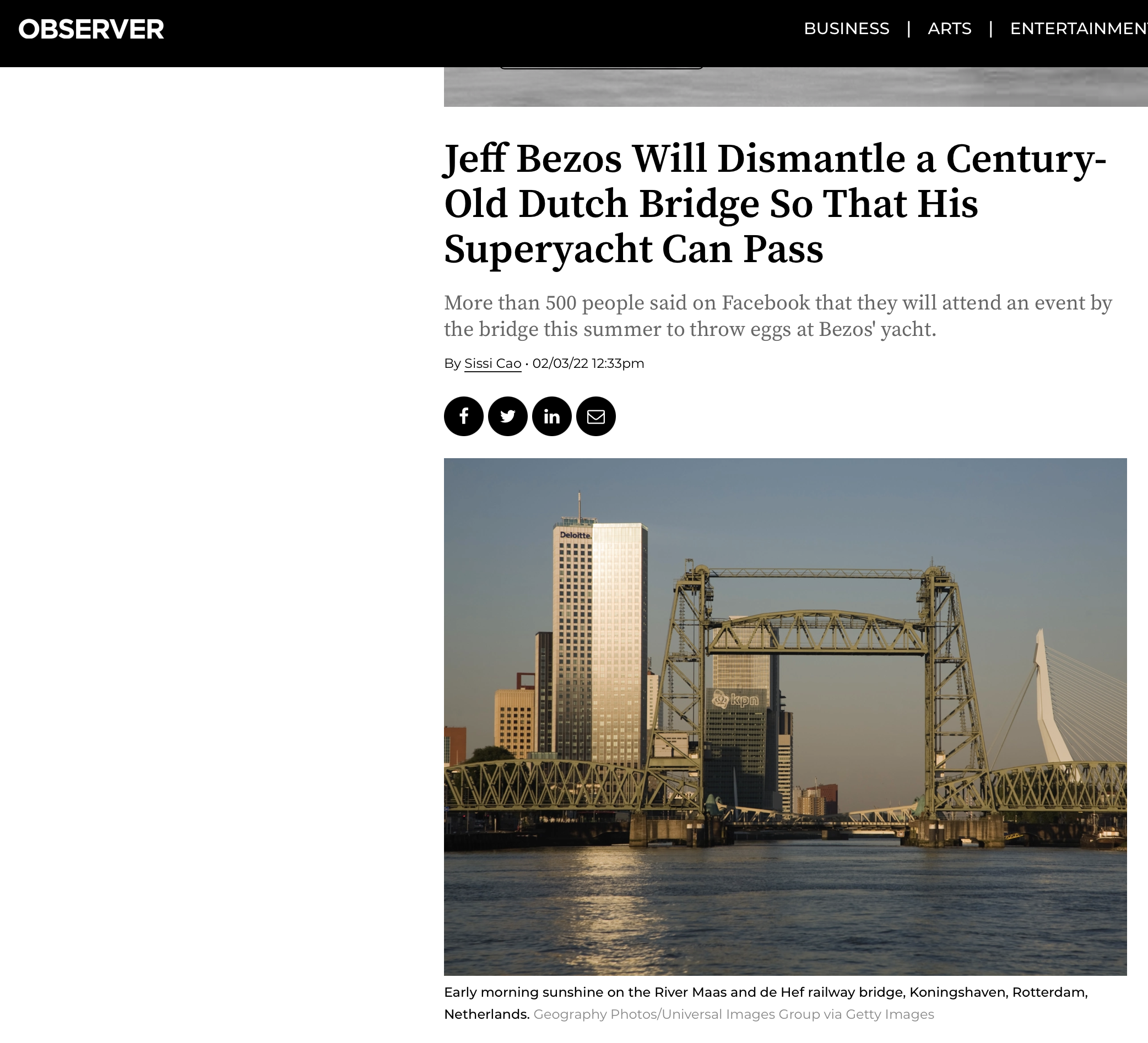 Jeff Bezos and the bridge, and the bridge, and the bridge ...
