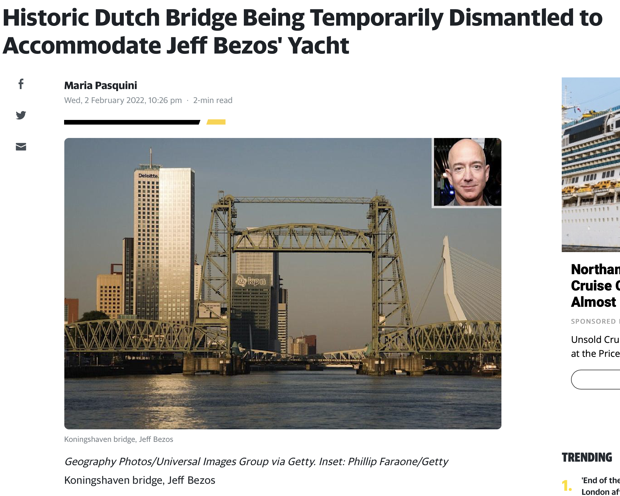 Jeff Bezos and the bridge, and the bridge, and the bridge ...